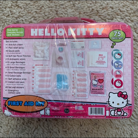 Hello Kitty | Other | 75 Piece Hello Kitty First Aid Kit | Poshmark